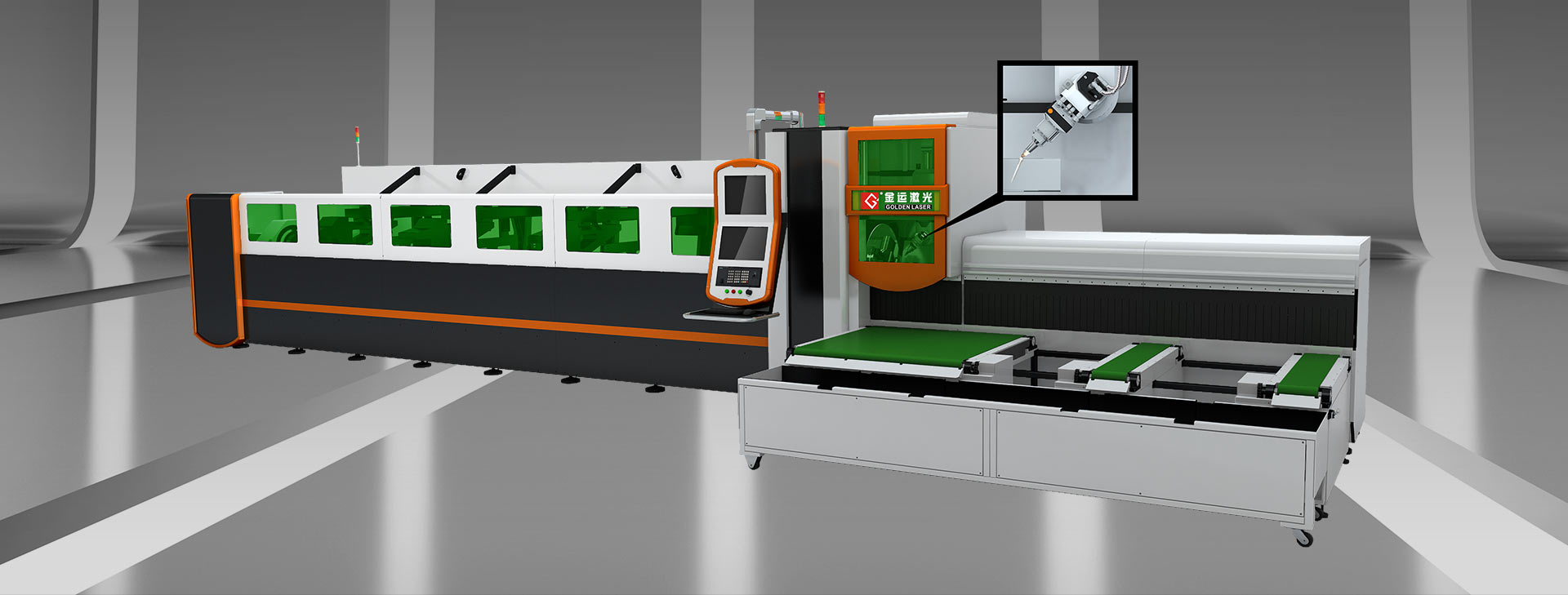 3D 5-Axis Metal Tube/Pipe Fiber Laser Cutting Machine For Sale | Golden ...
